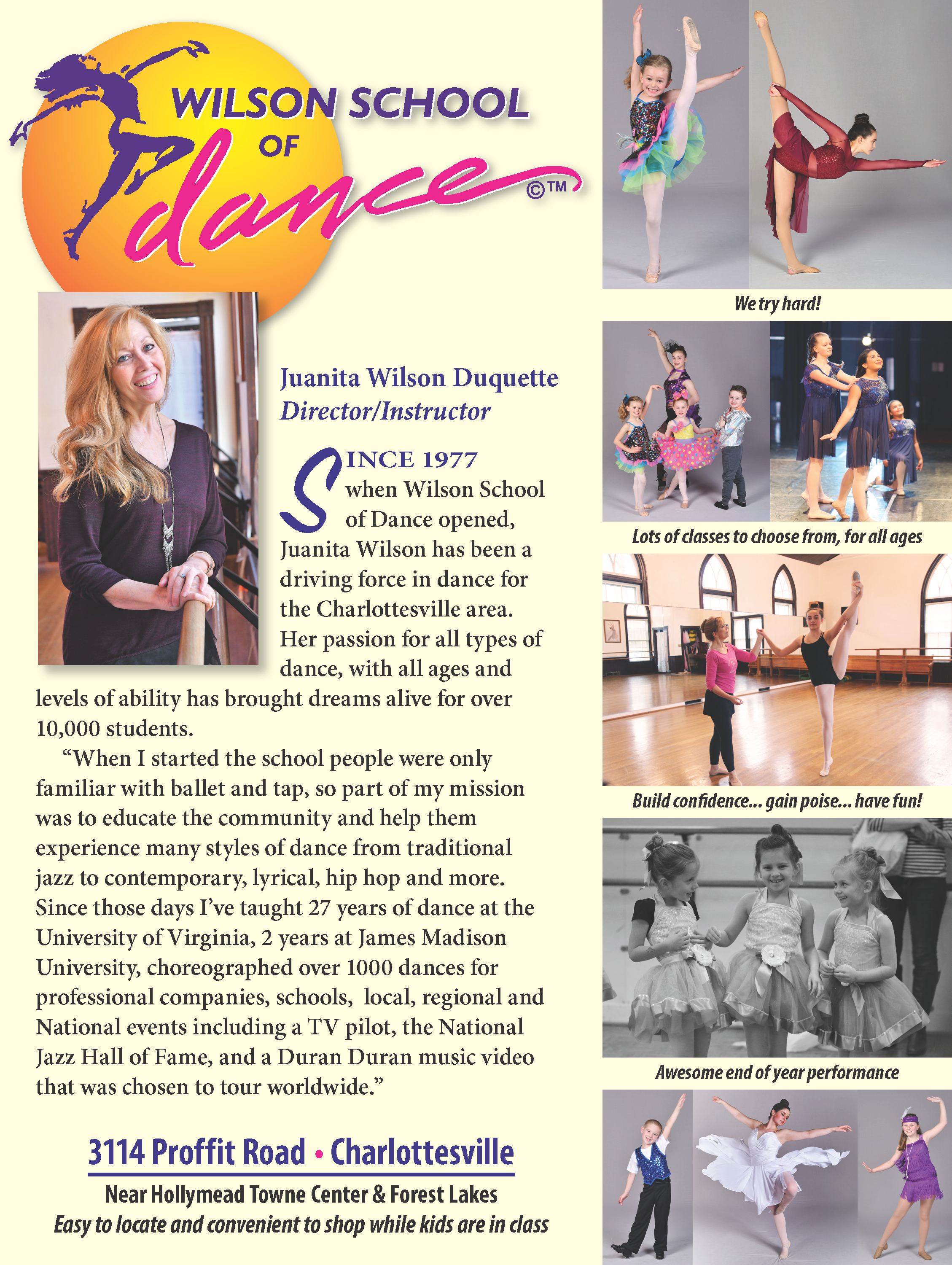 Wilson School of Dance | Charlottesville, VA | Dance Director and Owner